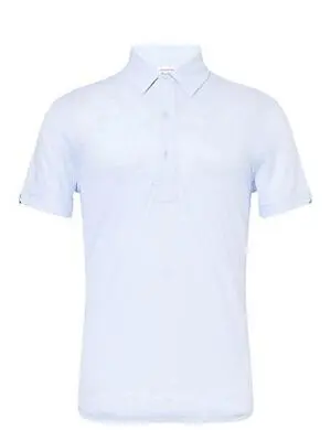 Orlebar Brown Sebastian Short-sleeves Linen Shirt - Surfside Blue
