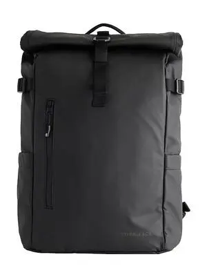 STUBBLE & CO The Roll Top Woven Backpack 20l - All Black