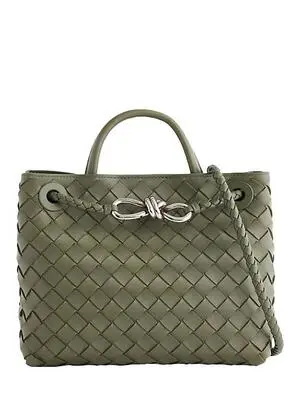 Bottega Veneta Andiamo Small Leather Tote Bag - Pickle Vin
