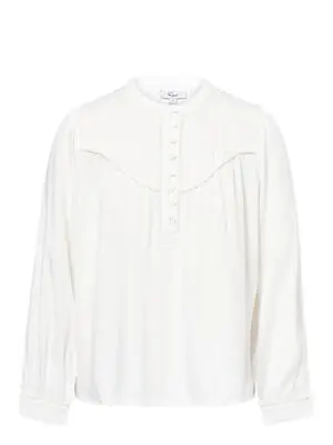 Rails Rails Sunna Puffed-Shoulders Woven Blouse Birch