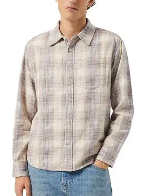 CORRIDOR Rosewood Long Sleeve Button Front Shirt - Natural
