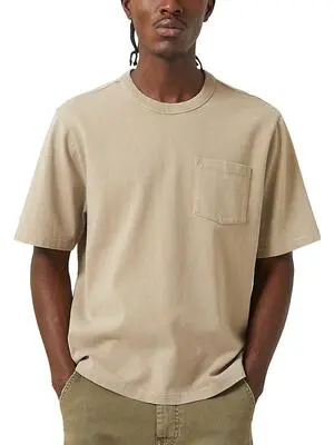 CORRIDOR Garment Dyed Short Sleeve Pocket Tee - Tan