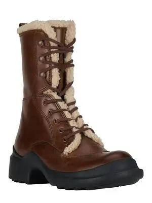 Jeffrey Campbell Explored Faux Fur Ankle Boots - Brown