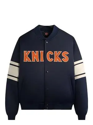 Kith X New York Knicks Classic Satin Bomber Jacket - Nocturnal