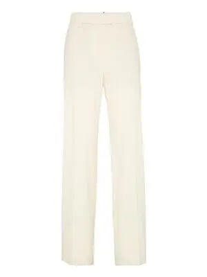 Brunello Cucinelli Loose Cigarette Trousers - Milk