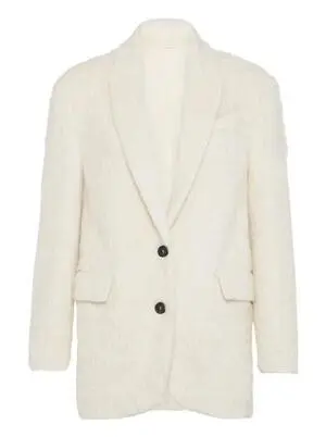 Brunello Cucinelli Wispy Alpaca Blazer - Panama