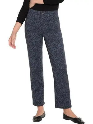 NIC+ZOE Straight Leg Ankle Jeans - Blue Multi