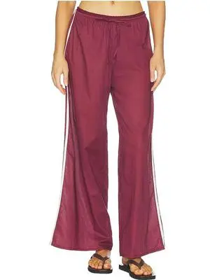MONTCE Sporty Wide Leg Pant - Maroon