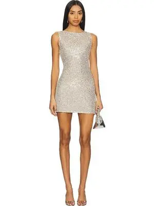 Show Me Your Mumu Tori Mini Dress - Platinum Sequins