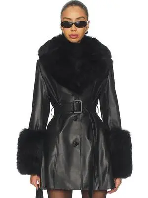 SUSANNA CHOW Roxy Leather Coat