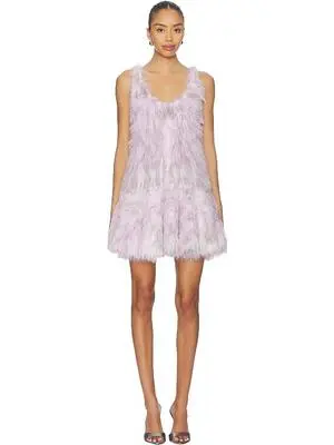 DIESEL Astrid Faux Fur Dress - Lavander