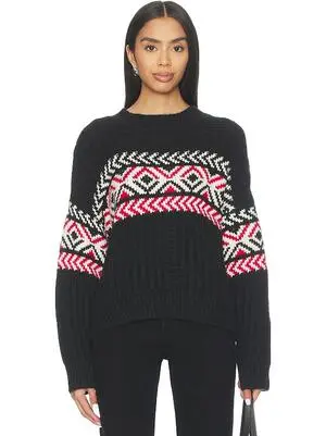 Sanctuary Intarsia Sweater - Black Multi