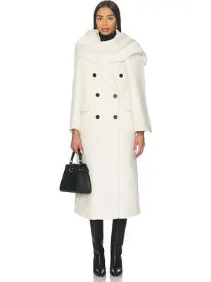 SUSANNA CHOW Collette Scarf Coat - Cream