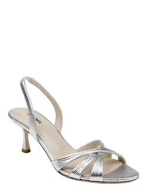 L'Agence Colwill Slingback Sandal - Silver Lizard