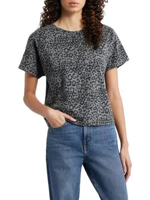 RAG & BONE Kelly Leopard Print Boxy T-Shirt