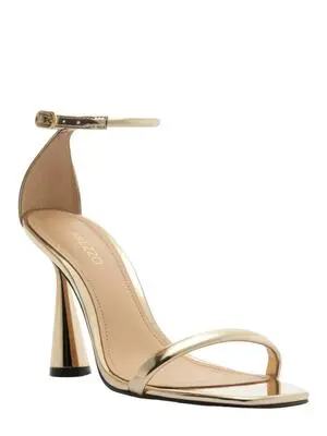 AREZZO Lea Ankle Strap Sandal - Platino