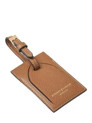 ASPINAL OF LONDON Hudson Luggage Tag - Tan
