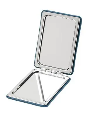 ASPINAL OF LONDON Purse Mirror In Soft Saffiano - Blue