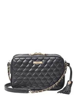 ASPINAL OF LONDON Alice Quilted Nappa Crossbody Bag Navy