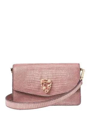 ASPINAL OF LONDON Eliza Velvet Clutch Purple