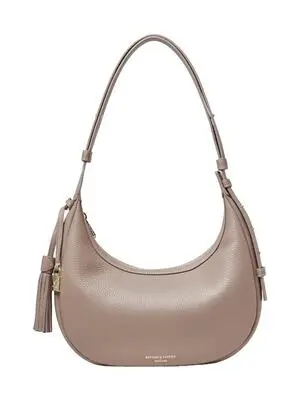 ASPINAL OF LONDON Hudson Small Crescent Bag - Neutral