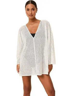 Solid & Striped Samara Tunic Baby Eyelet Optic - White