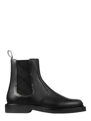 JIMMY CHOO Leather Chelsea Boots - Black