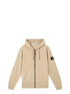 Stone Island 6100061 Organic Cotton Fleece Hoodie - Desert