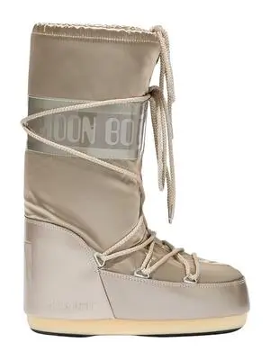 Moon Boot Icon Glance Satin Boots - Platinum