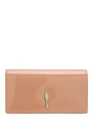 CHRISTIAN LOUBOUTIN Bettina Patent Leather Clutch - Blush