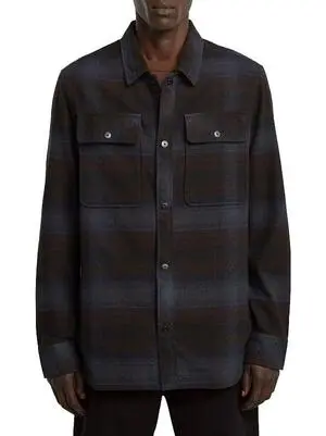 G-star Raw Gpo Plaid Cotton Snap-up Overshirt - Salute Arthur Check
