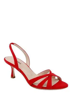 L'Agence Colwill Slingback Sandal - Red Suede