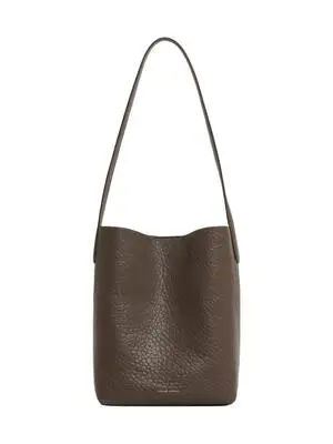 MANSUR GAVRIEL Small Everyday Cabas Leather Tote Ebony