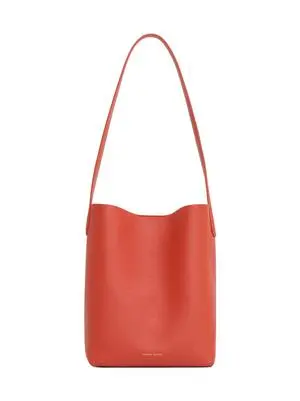 MANSUR GAVRIEL Small Everyday Cabas Leather Tote Pomodoro