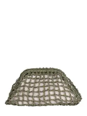 TIN MARIN Ola Crochet Clutch - Forest