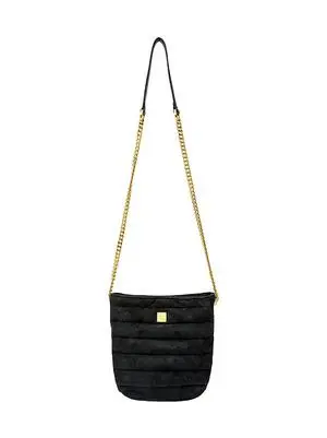 THINK ROYLN Dream Stash Small Shoulder Bag - Black Suede