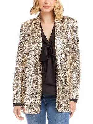 Karen Kane Sequin Blazer - Champagne