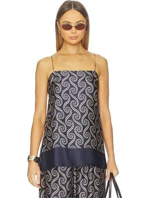 Faithfull The Brand Aina Top - Juanita Swirl Indigo