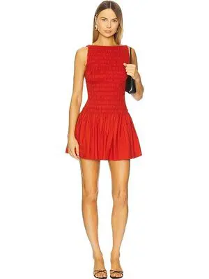 Faithfull The Brand Maria Mini Dress - Dusty Tomato
