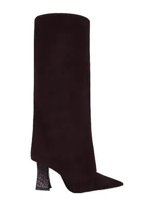 Schutz Terry Up Boot - Dark Plum