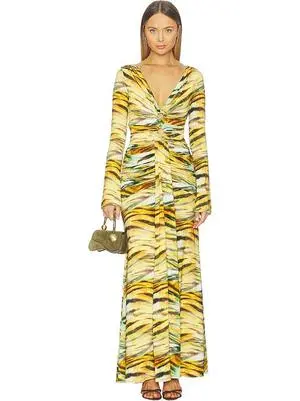AFRM Iko Dress - Citron Tiger