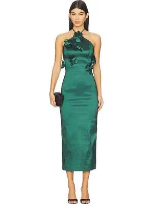 KIKA VARGAS Megertu Dress - Pine