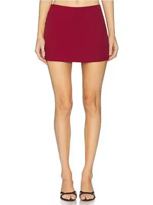 ALL THE WAYS Natalyna Mini Skirt Burgundy
