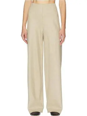 Vince High Waist Wool Blend Bias Pant - Oatmeal