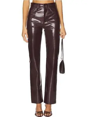 Joe's Jeans The Margo Vegan Leather Slim Pant - Bordeaux