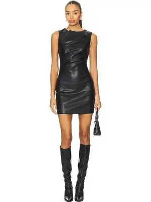 Joe's Jeans The Meg Faux Leather Dress - Black