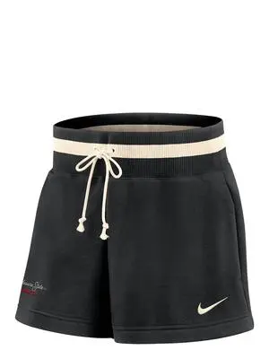Nike Phoenix Fleece College Mid-rise 4" Shorts - Black