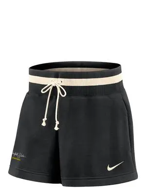 Nike Phoenix Fleece College Mid-rise 4" Shorts - Black
