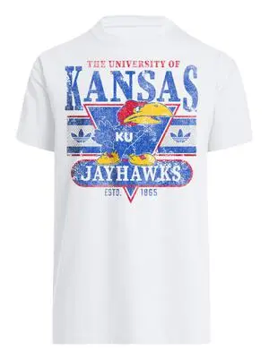 Adidas Kansas Jayhawks Originals Graphic T-shirt - White / Multi