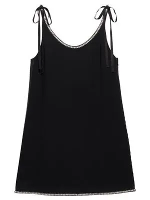 Prada Compact Sable Mini Dress - Black